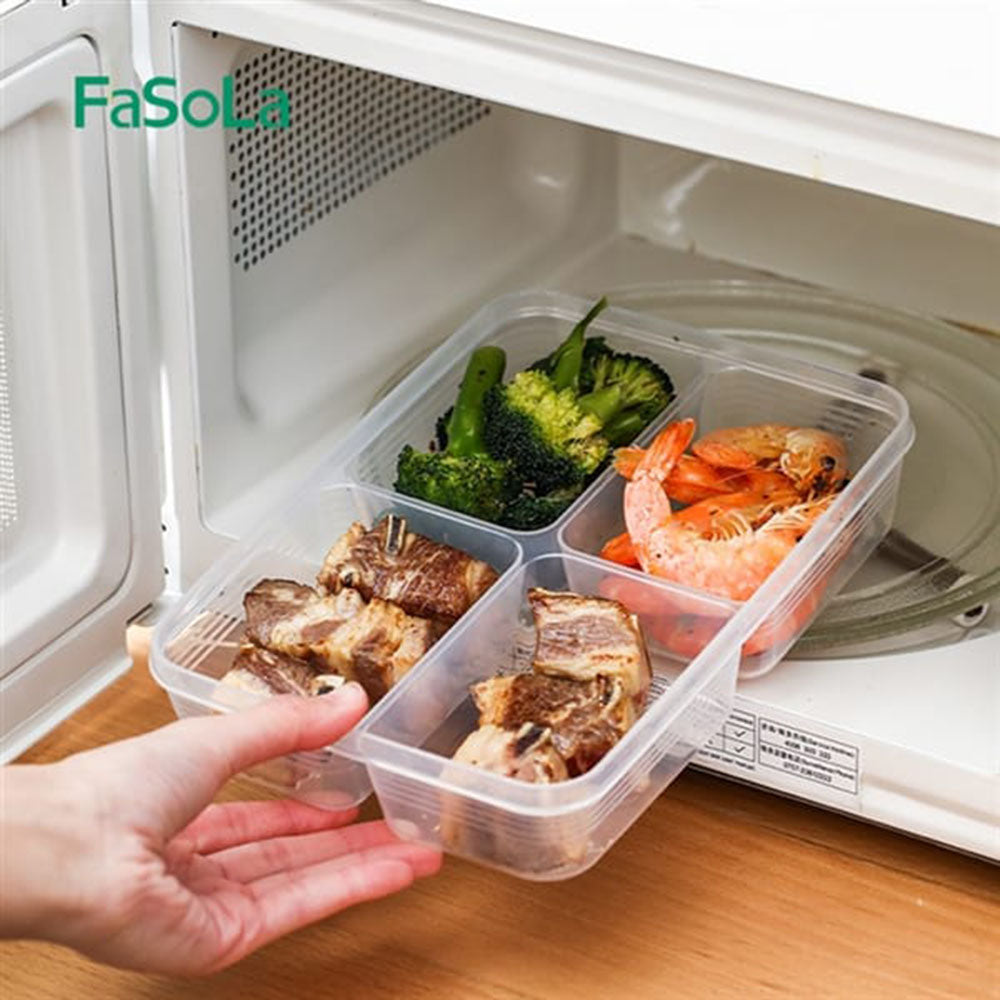 FaSoLa 4-Compartment Refrigerator Storage Box - 23*4.8*16.6cm – Umall - Australia's Largest ...