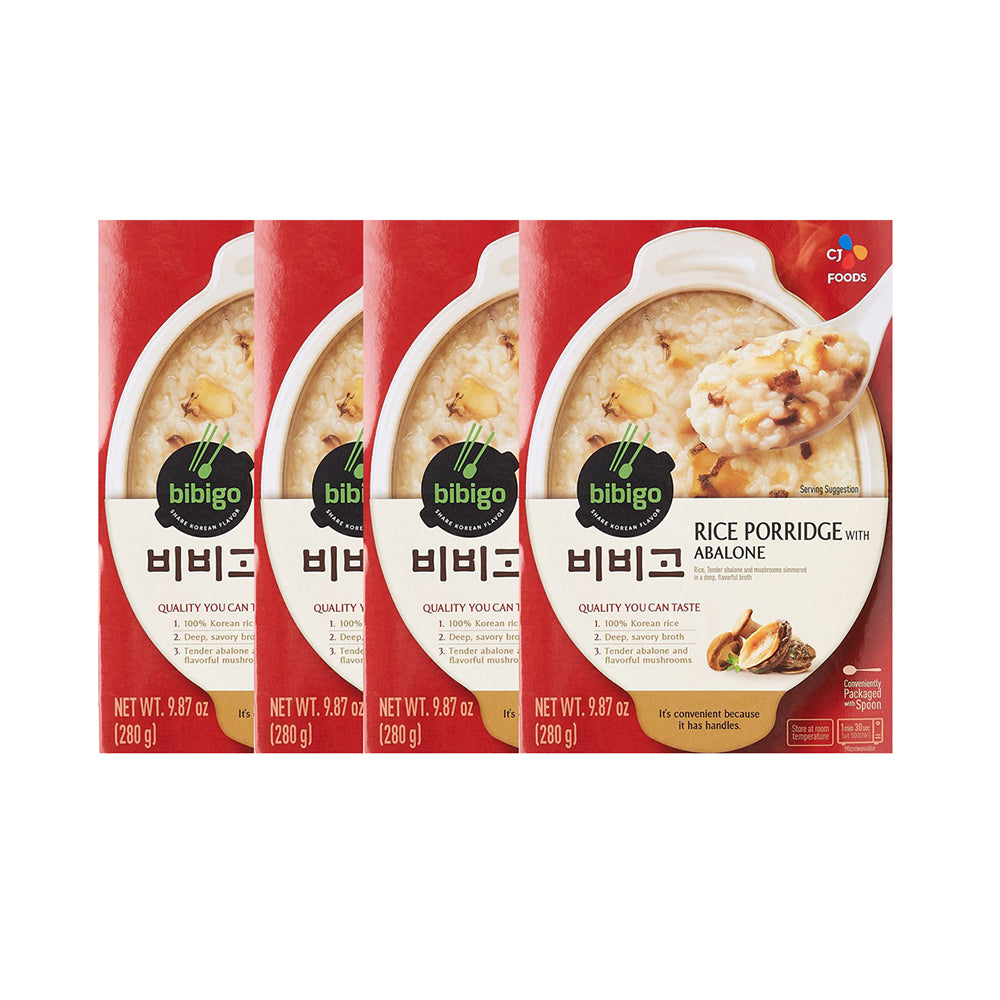CJ Bibigo Abalone Rice Porridge - 280g x 4 Packs – Umall - Australia's Largest Online Asian ...