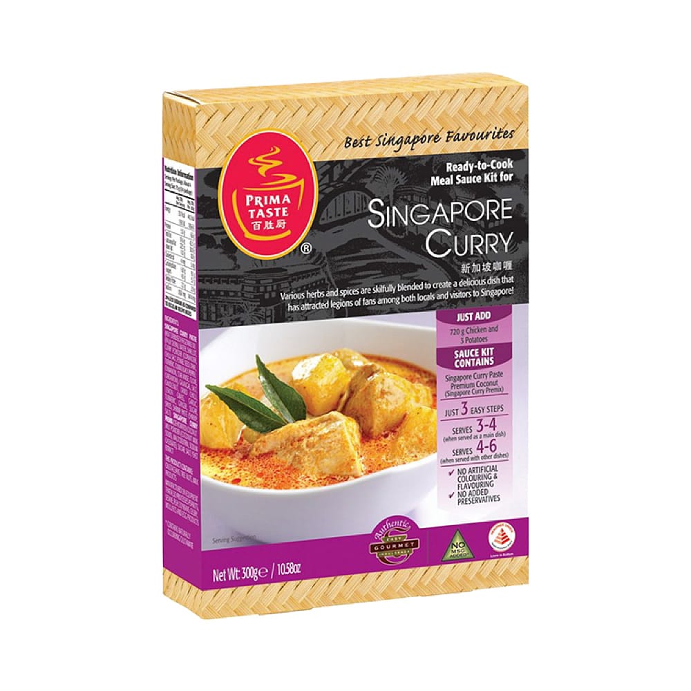 Prima Taste Singapore Curry Ready-to-Cook Sauce Kit - 300g – Umall - Australia's Largest Online ...