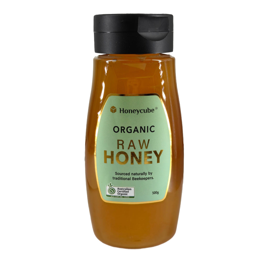 Honeycube Organic Raw Honey Squeeze Bottle - 500g – Umall - Australia's Largest Online Asian ...