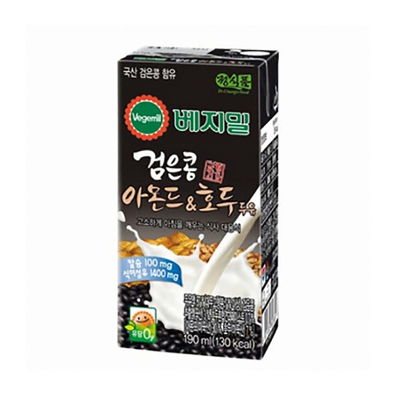 Vegemil Black Bean Almond Walnut Soy Milk Drink - 190ml – Umall - Australia's Largest Online ...