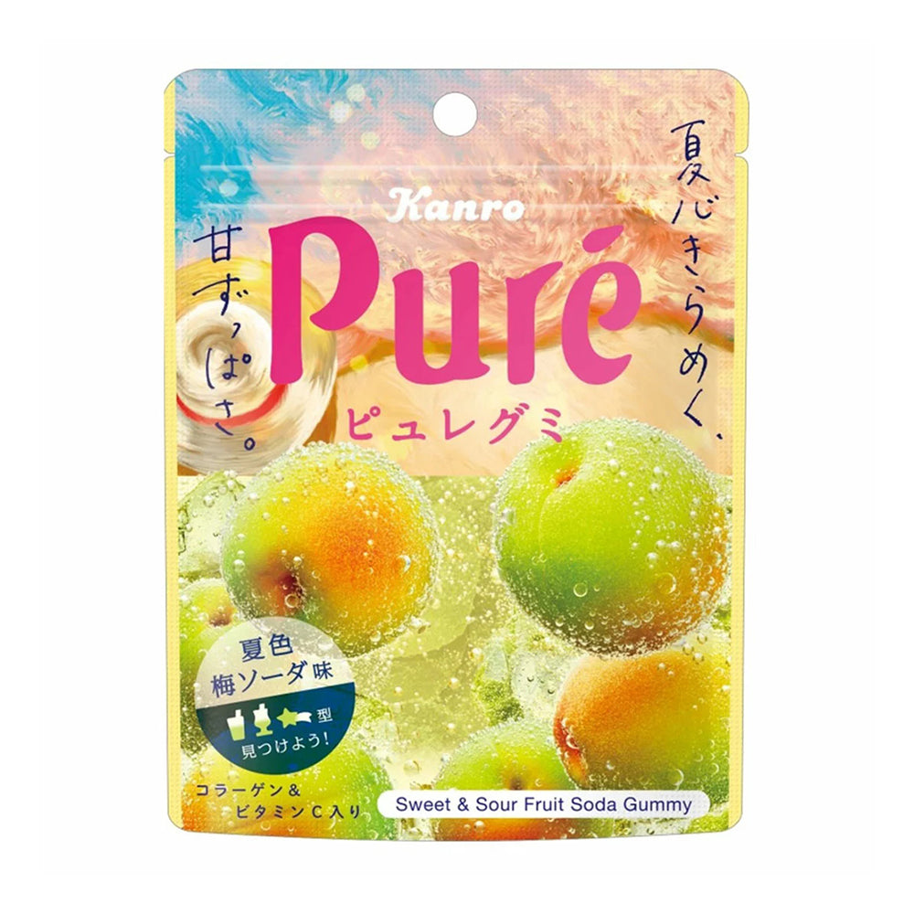 Kanro Pure Limited Edition Heart-Shaped Gummy - Plum Soda Flavor 52g – Umall - Australia's ...
