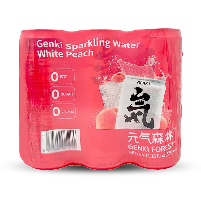 Genki Forest White Peach Sparkling Water - 330ml, 6 Pack – Umall - Australia's Largest Online ...