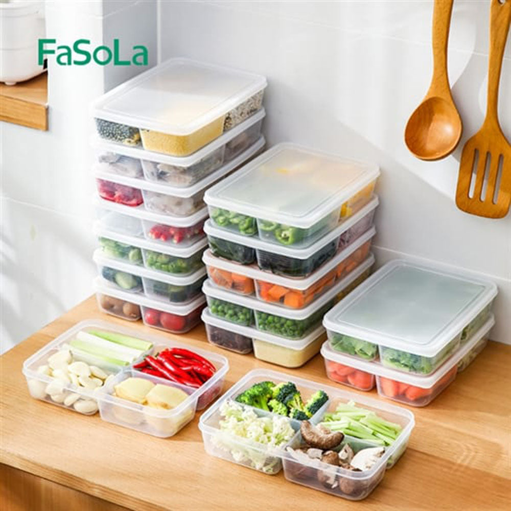 FaSoLa 4-Compartment Refrigerator Storage Box - 23*4.8*16.6cm – Umall - Australia's Largest ...