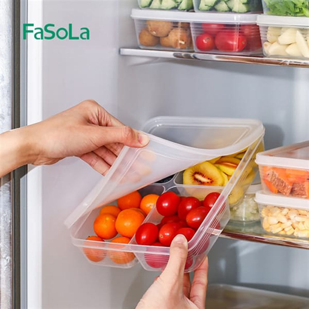 FaSoLa 4-Compartment Refrigerator Storage Box - 23*4.8*16.6cm – Umall - Australia's Largest ...