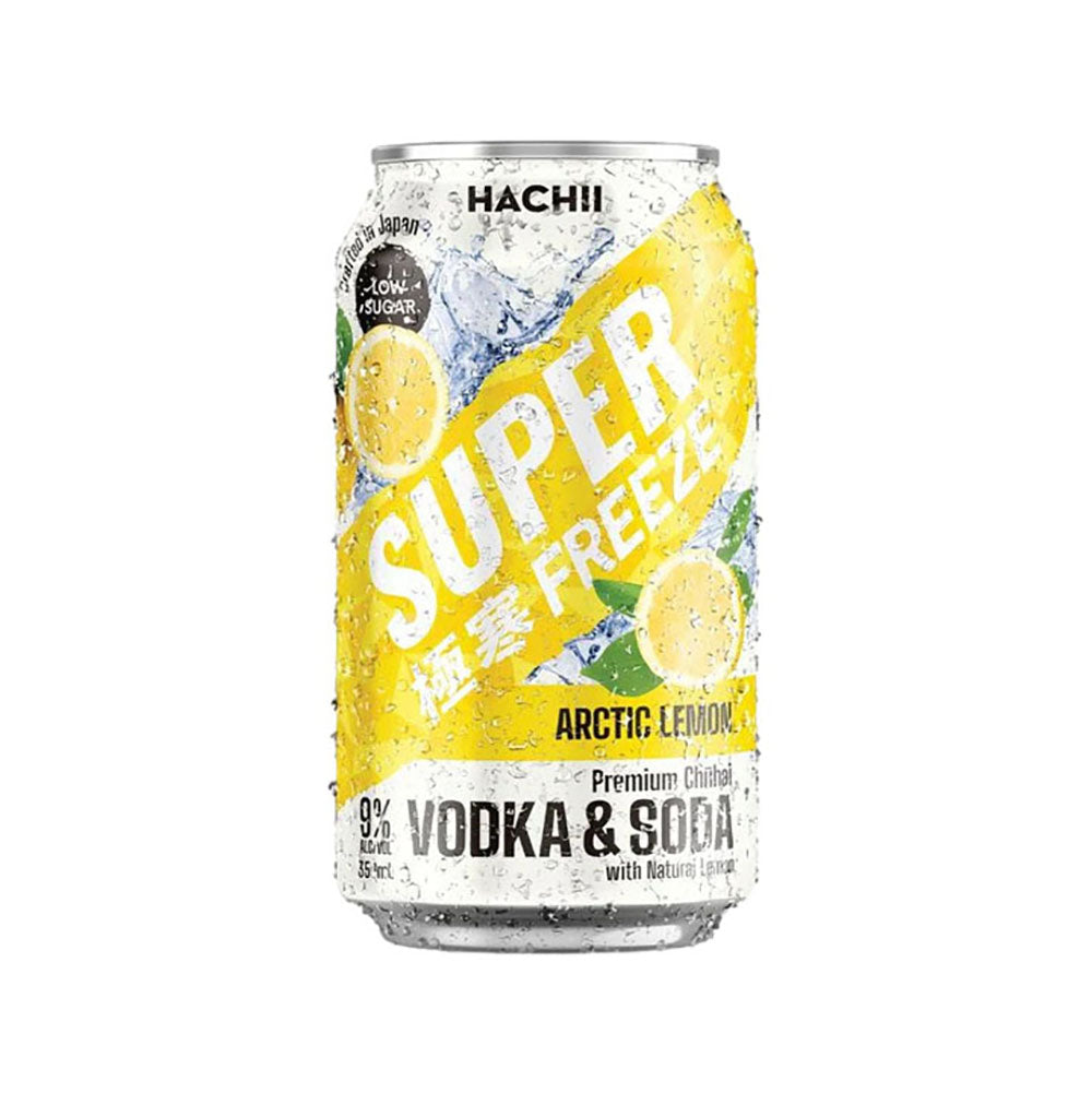 HACHII Super Freeze Low-Sugar Sparkling Drink Arctic Lemon - 350ml ...