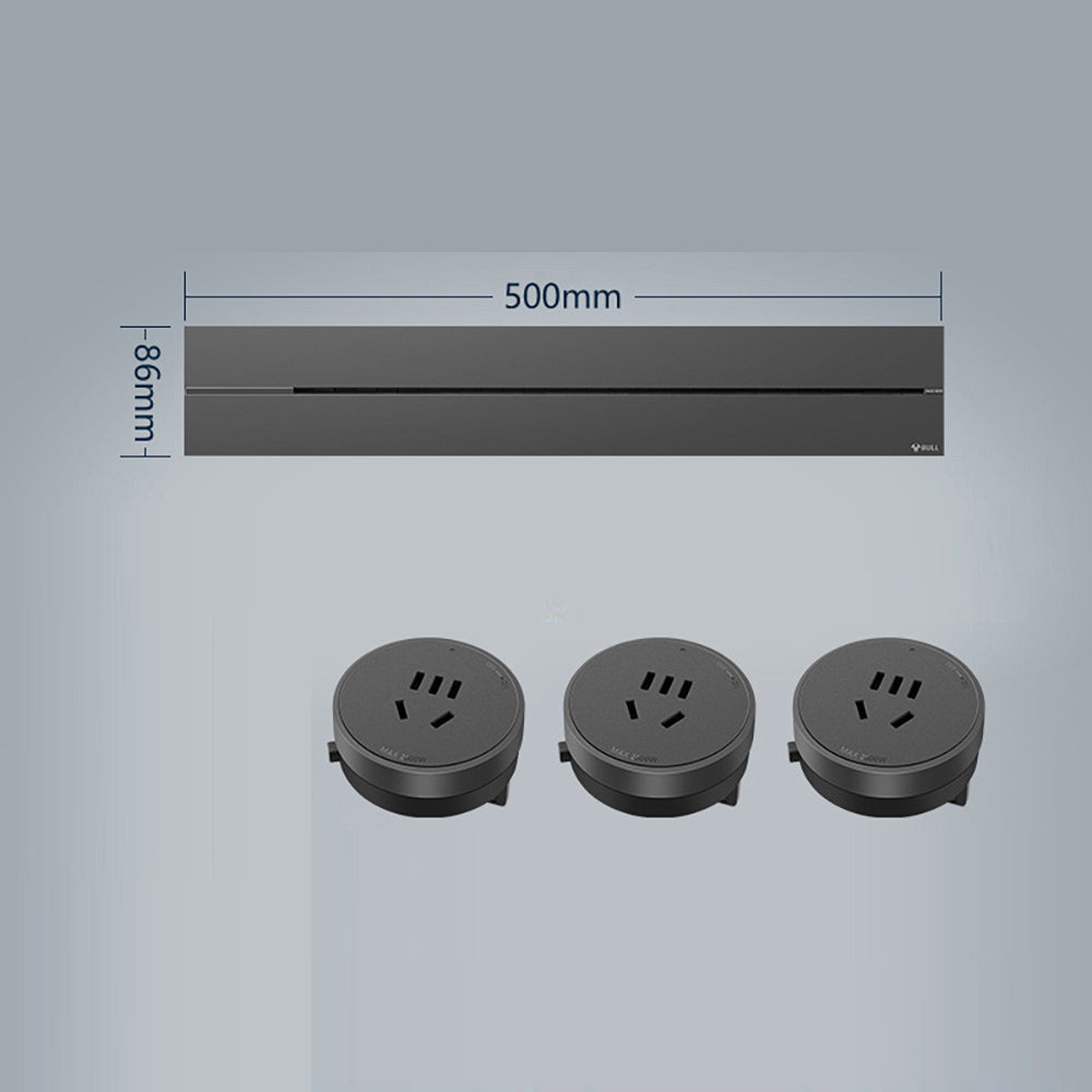 Bull Track Socket - Mocha Grey, 50cm with 3 Five-Hole Adapters – Umall ...