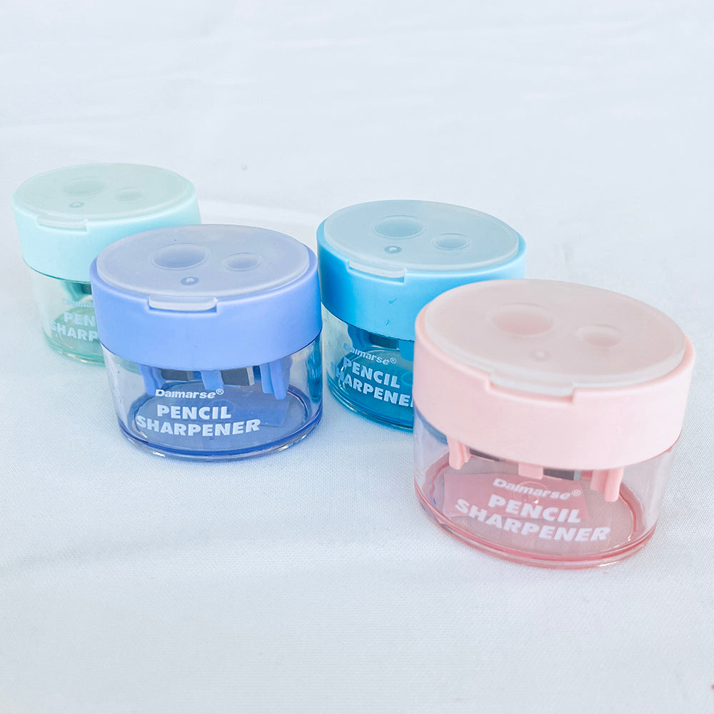 Daimarse Pencil Sharpener - Mixed Colors (Purple/Pink/Blue/Green) X3 ...