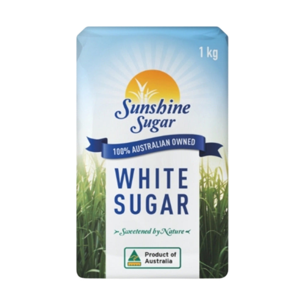 Sunshine Sugar White Sugar 1kg - Pure Australian Granulated Cane Sugar ...