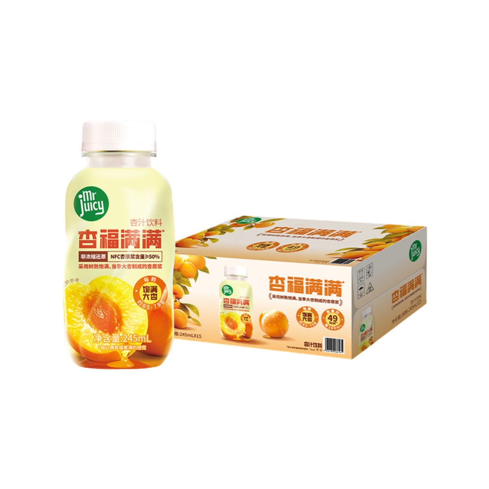 Mr Juicy NFC Apricot Juice Drink 245ml x 15 – Apricot Nectar – Umall - Australia's Largest ...