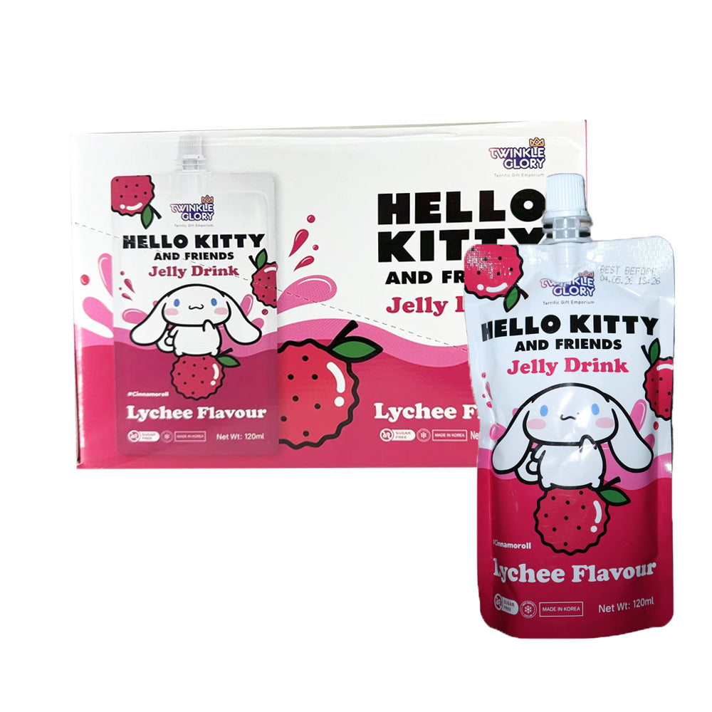 Twinkle Glory Hello Kitty & Friends Sugar-Free Lychee Jelly Drink – 12 ...