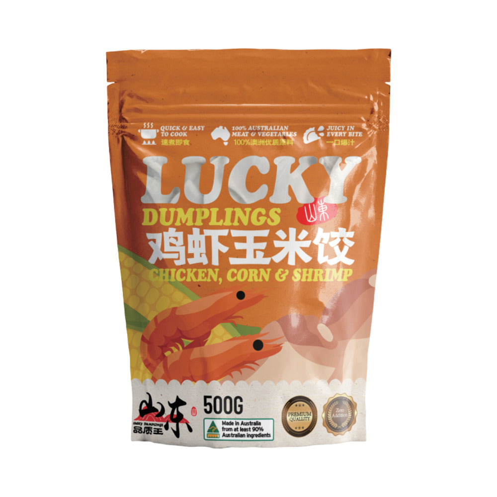 Lucky Dumplings Chicken, Prawn & Corn Dumplings 500g – Umall ...