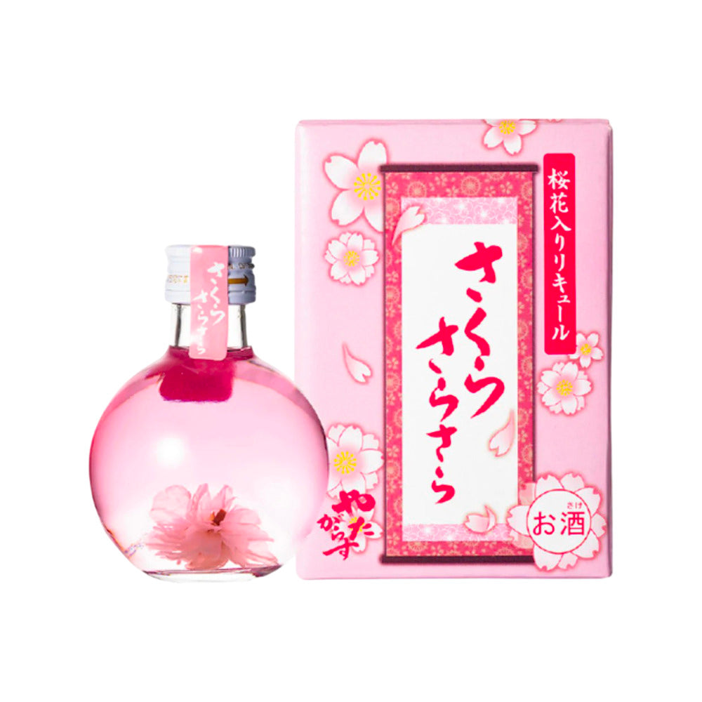 K-OKA Sakura Shimmer Sake Liqueur with Real Cherry Blossom, 11% ABV ...