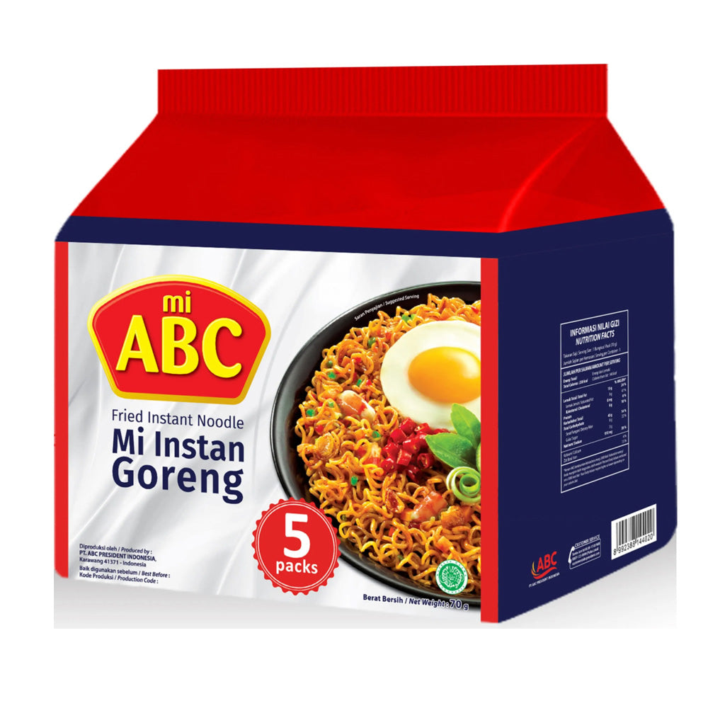 Mì Goreng ABC 70 g × 5 gói – mì chiên Indonesia ăn liền đậm vị – Umall - Australia's Largest ...