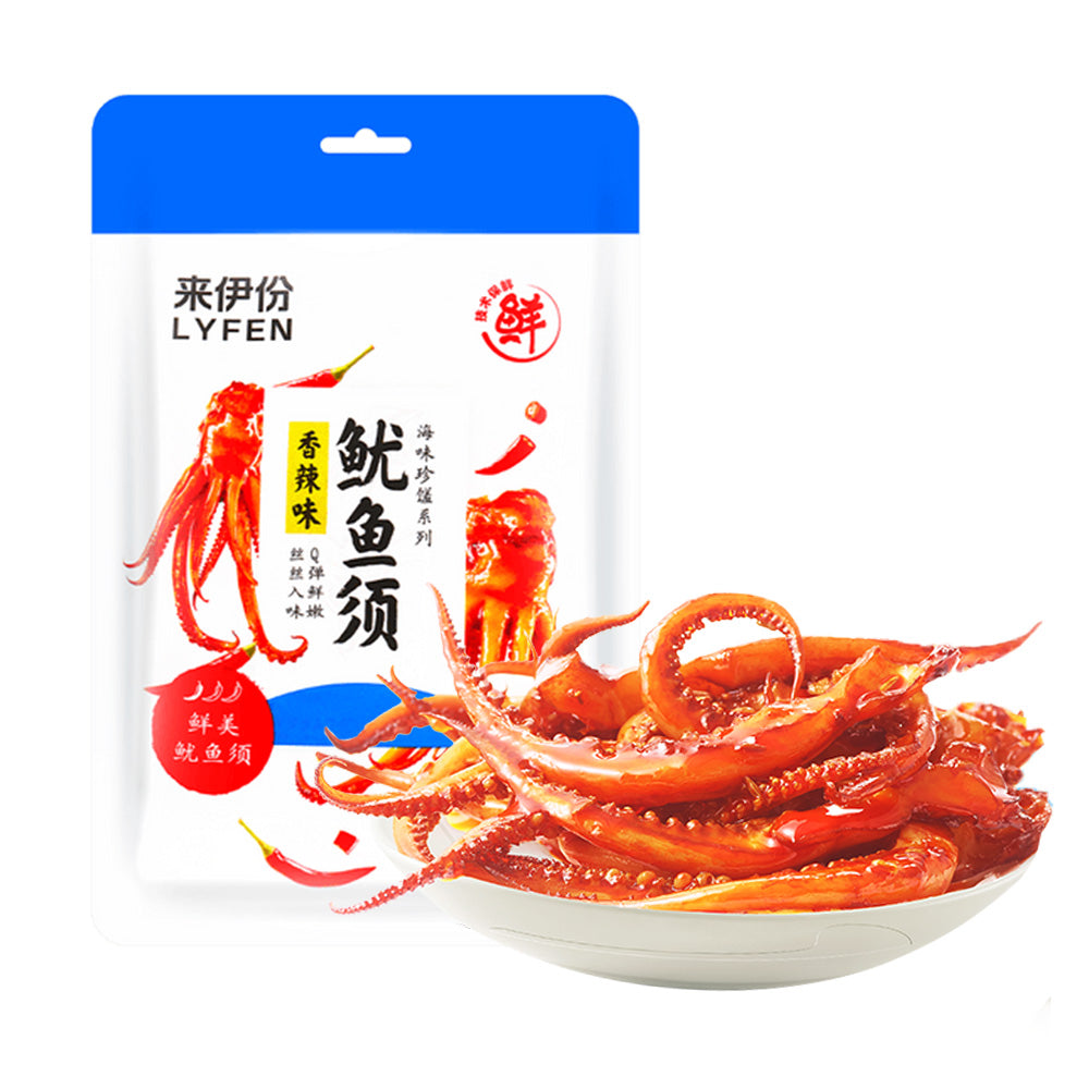 Lyfen Spicy Squid Tentacles - 68g – Umall - Australia's Largest Online Asian Supermarket