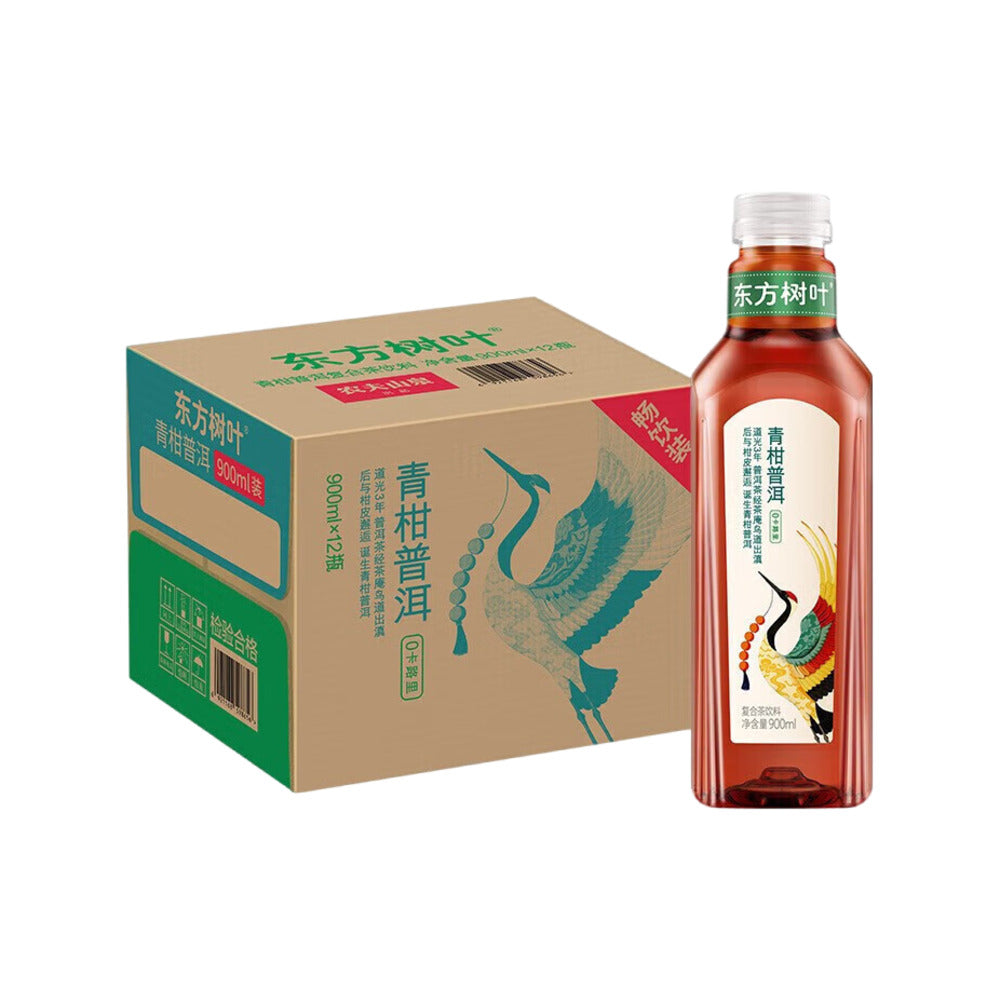 Nongfu Spring Oriental Leaf Sugar-Free Green Mandarin Pu-erh Tea – 900 ...