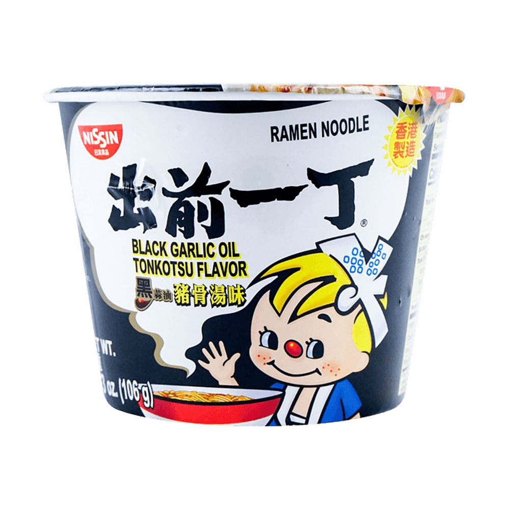 Nissin Demae Iccho Black Garlic Oil Tonkotsu Flavor Ramen Noodle Cup ...