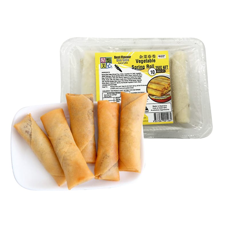 [Frozen] Exquisite Dim Sum Mixed Vegetable Spring Rolls 10pcs 350g ...