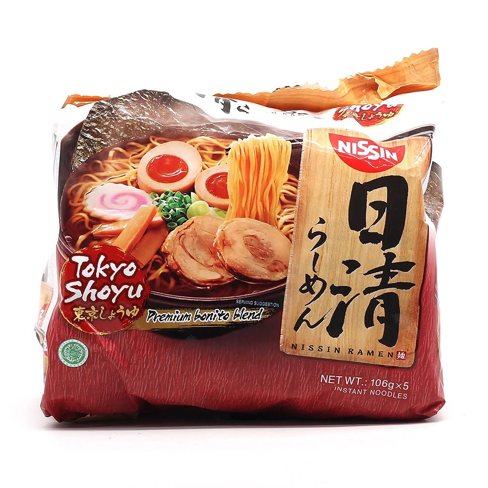 Nissin Tokyo Shoyu Ramen - 106g x 5 Packs – Umall - Australia's Largest ...