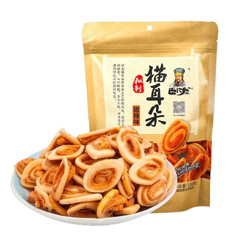 Wolong Sweet and Spicy Cat Ear Snacks 138g – Umall - Australia's Largest Online Asian Supermarket