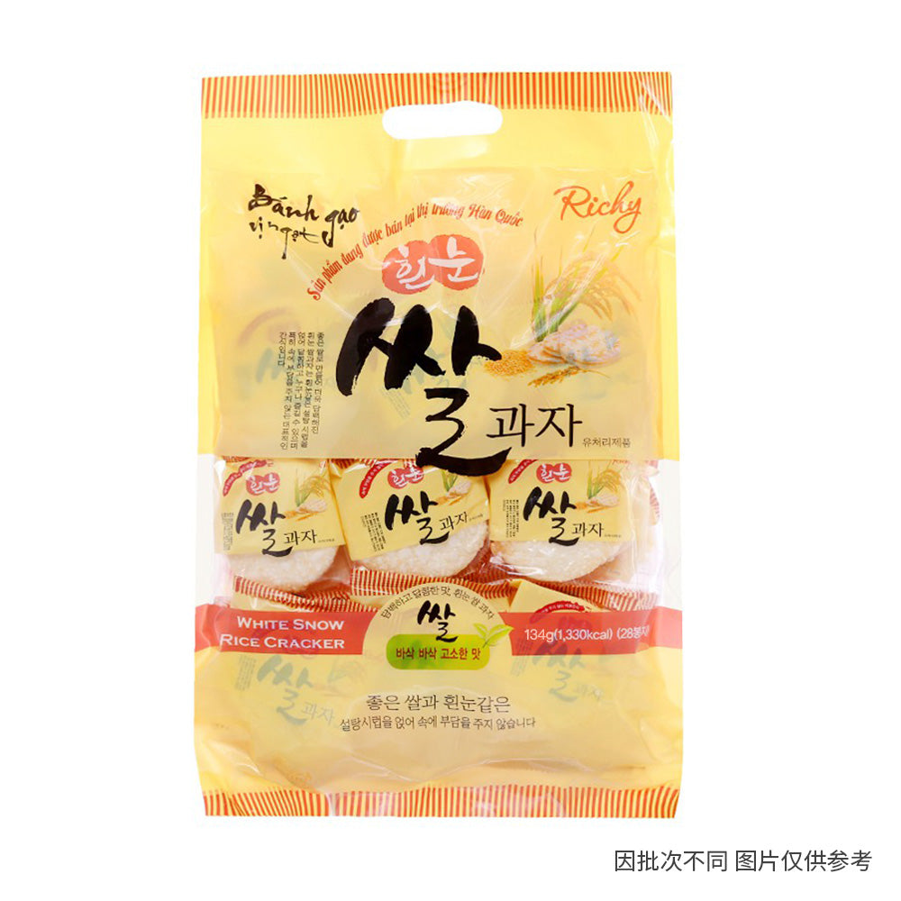 Richy White Snow Rice Cracker - 134g – Umall - Australia's Largest ...