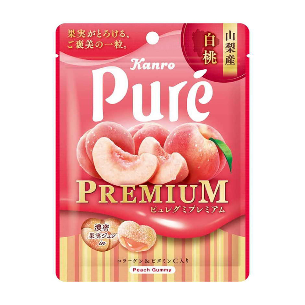 Kanro Pure Peach Gummy - Yamanashi White Peach Flavor, 52g – Umall - Australia's Largest Online ...