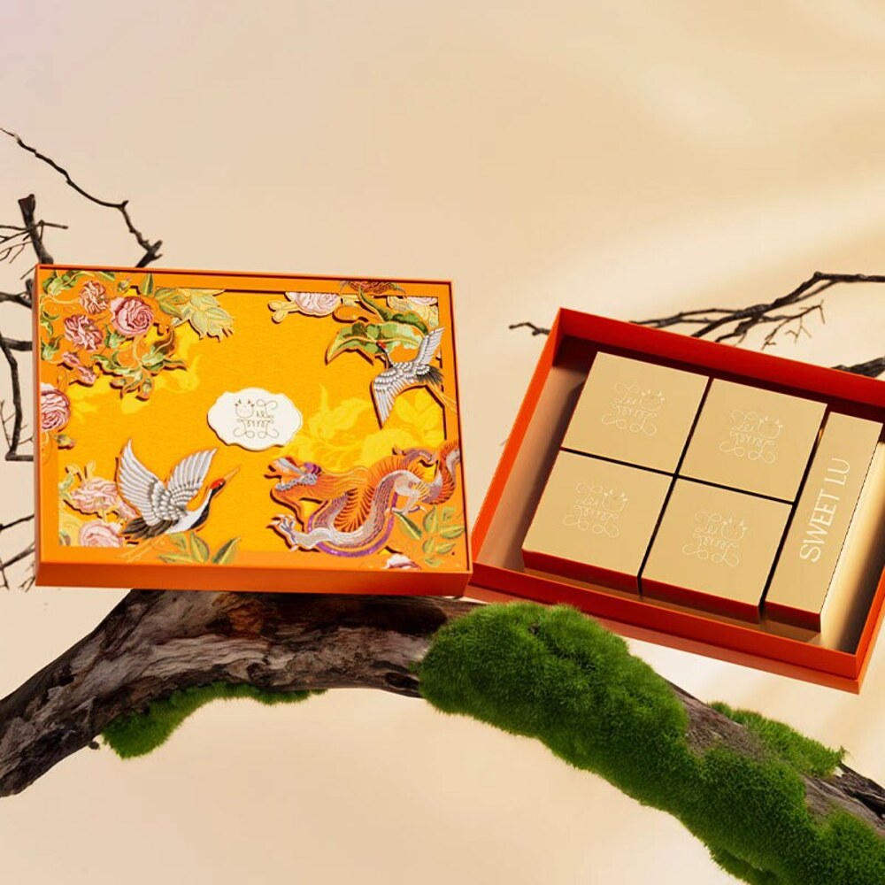 Sweet Lu Low‑Sugar Double‑Yolk White Lotus Mooncakes – Umall ...