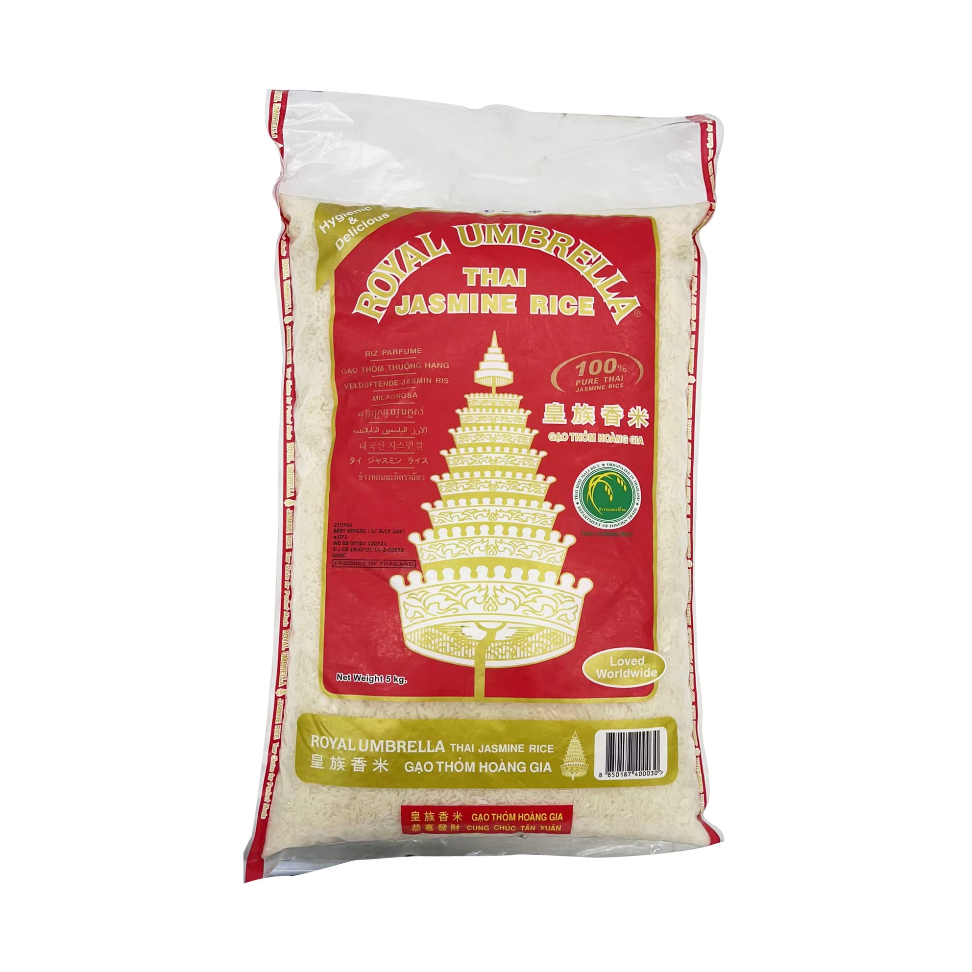 Royal Family Thai Hom Mali Rice Jasmine Rice 5kg – Umall - Australia's ...