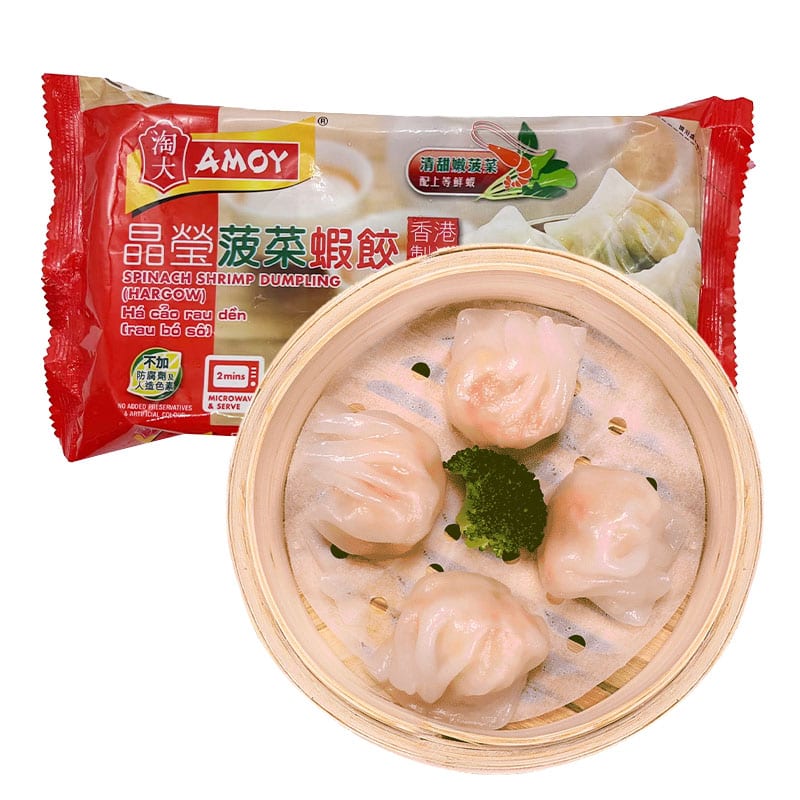 [Frozen] Amoy Crystal Clear Spinach and Shrimp Dumplings, 6 Pieces, 10 ...