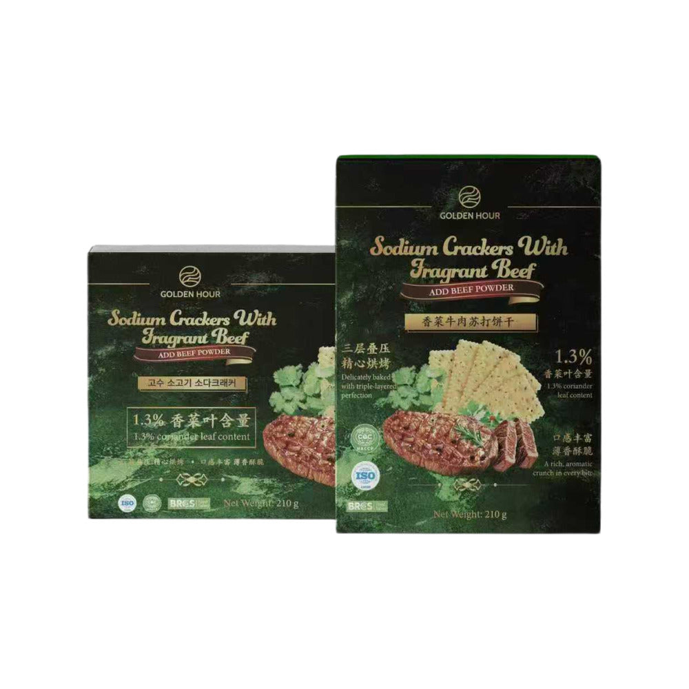 Golden Hour Fragrant Beef & Coriander Soda Crackers 210g – Umall ...