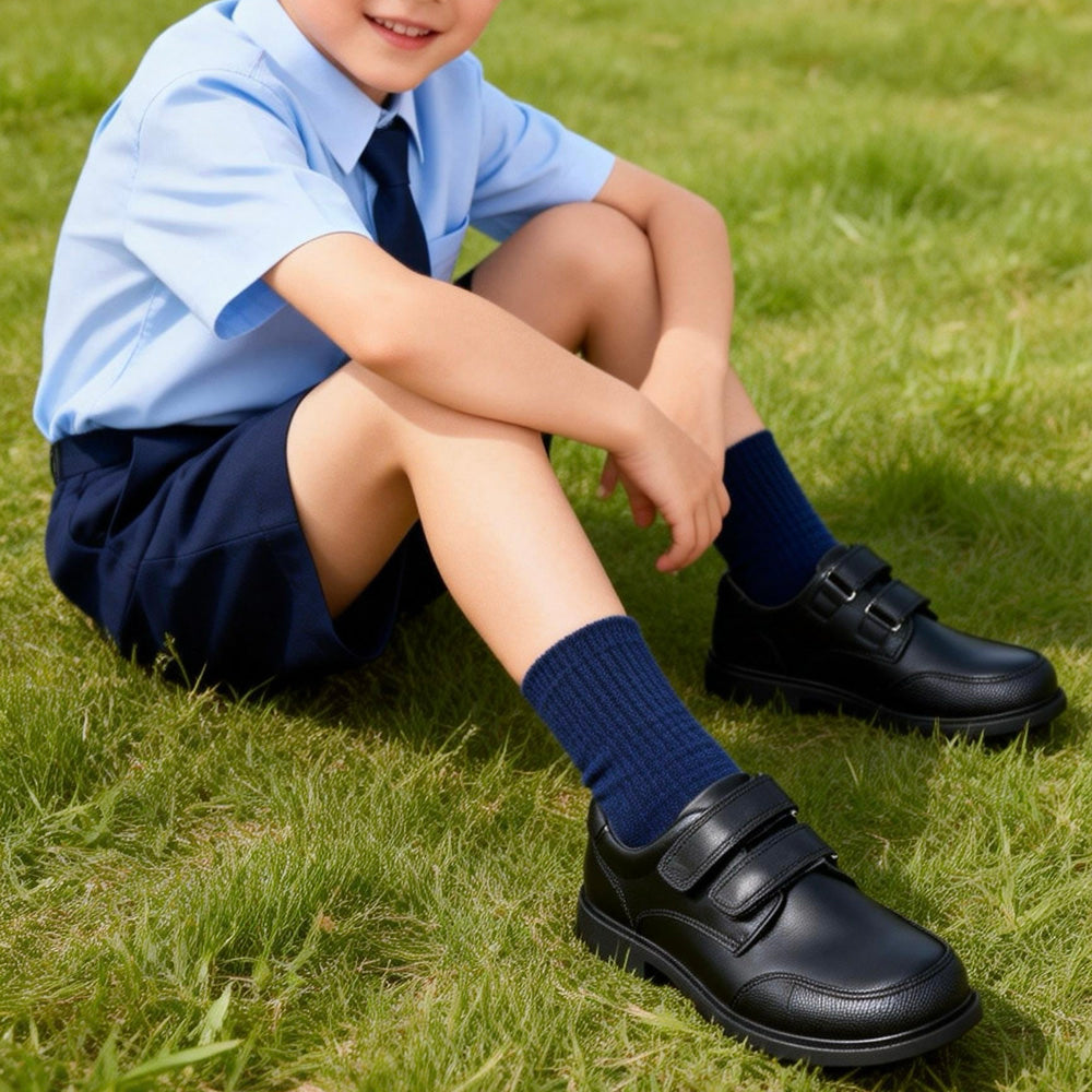 SpinGo Kids Black School Shoes with Velcro Straps – EU 28 – Umall ...