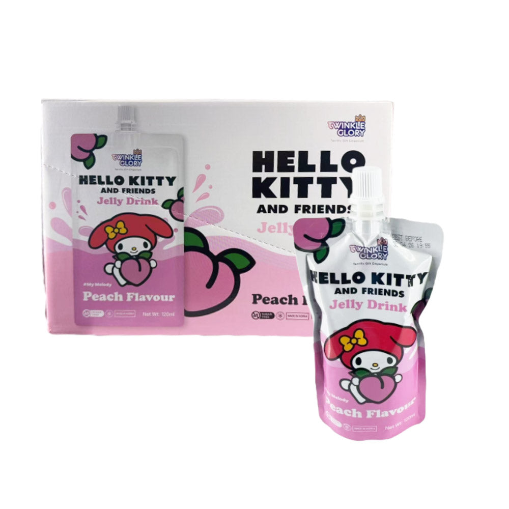 Twinkle Glory Hello Kitty & Friends Zero-Sugar Peach Jelly Drink – 120 ...