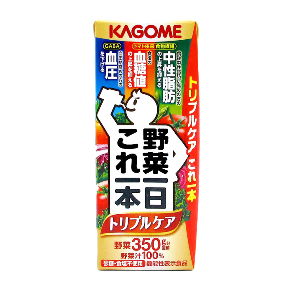 Kagome Vegetable Life Triple Care Low Sugar Low Fat Drink - 200ml ...