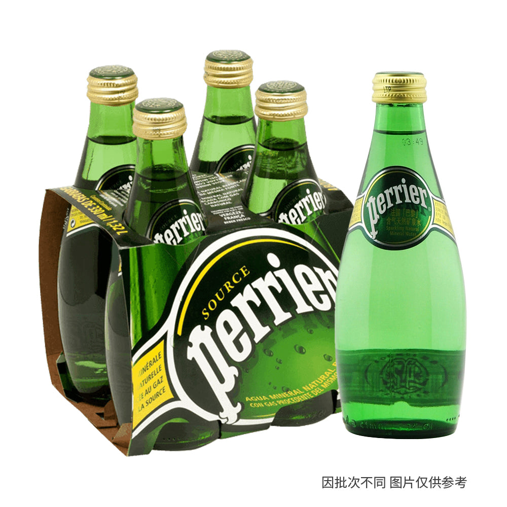 Perrier Sparkling Natural Mineral Water - 330ml, Pack of 4 – Umall ...