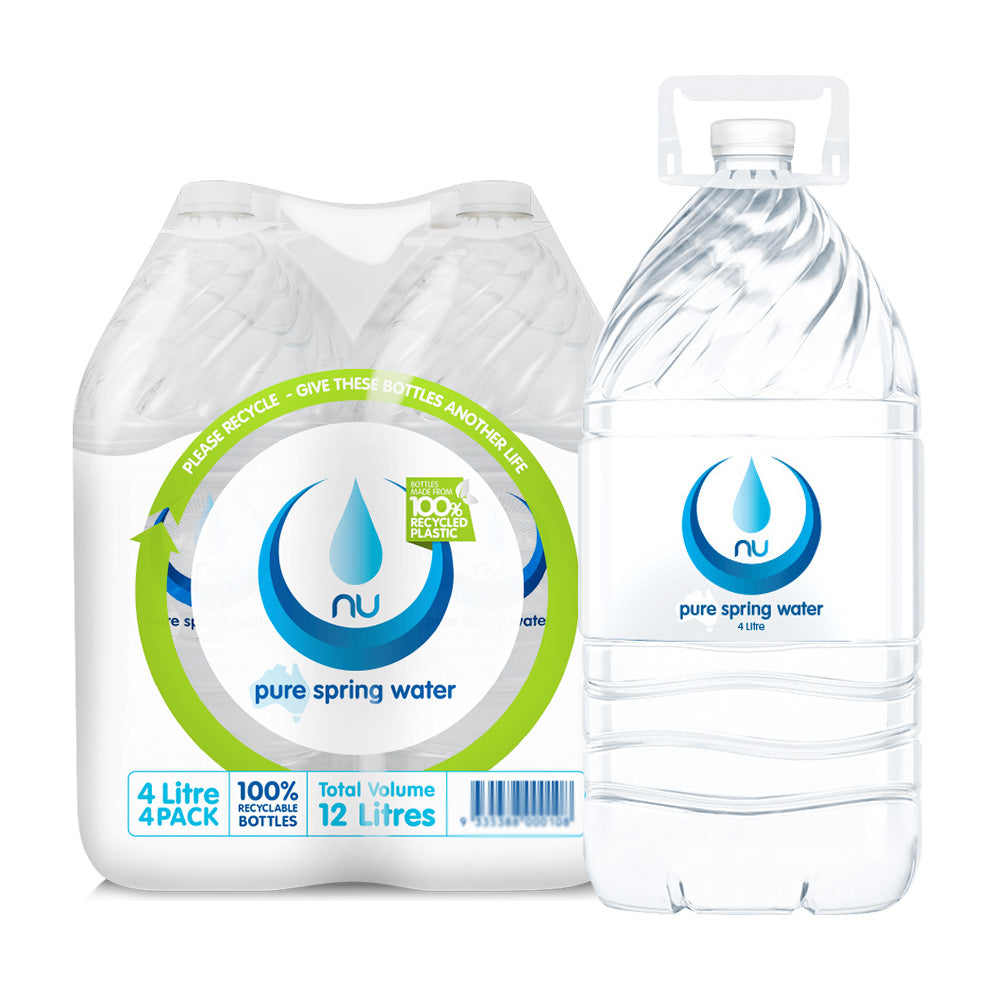 Nu Pure Spring Water - 4L x 4 Bottles – Umall - Australia's Largest ...