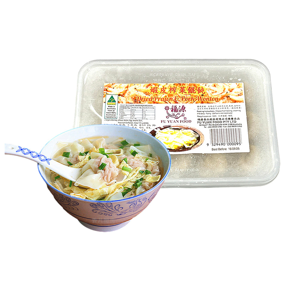 Fuyuan Dried Prawn & Pork Wontons Frozen - 220g – Umall - Australia's ...