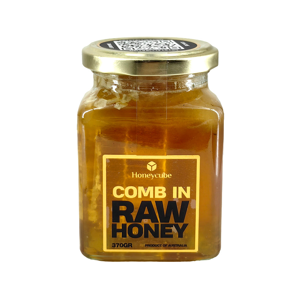 Honeycube Comb in Raw Honey - 370g – Umall - Australia's Largest Online ...