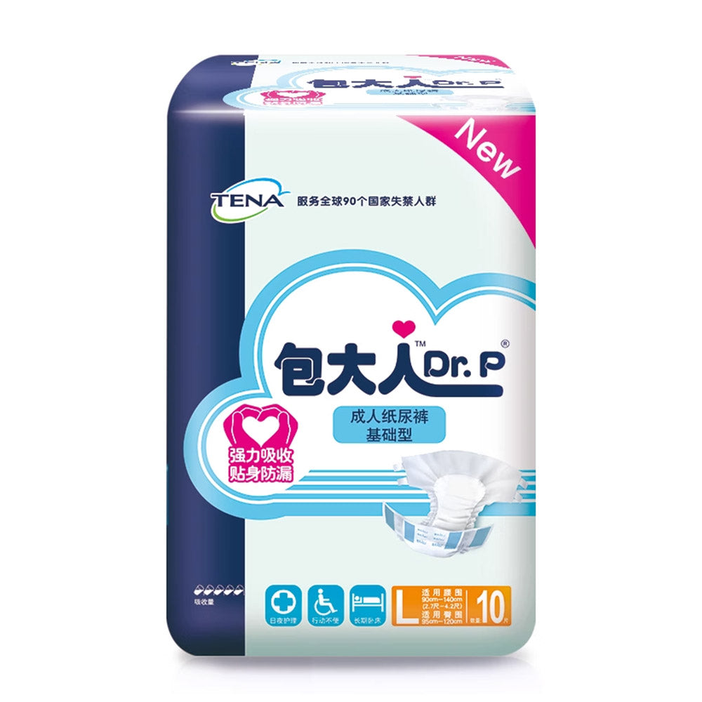 Dr. P Adult Diapers Basic Type L Size - 10 Pieces – Umall - Australia's ...