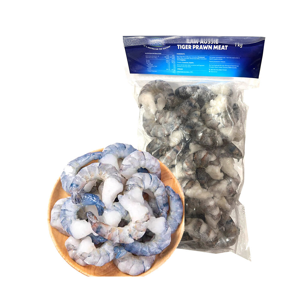 Tassal Frozen Australian Tiger Prawn Meat Size 16/20 - 1kg – Umall ...