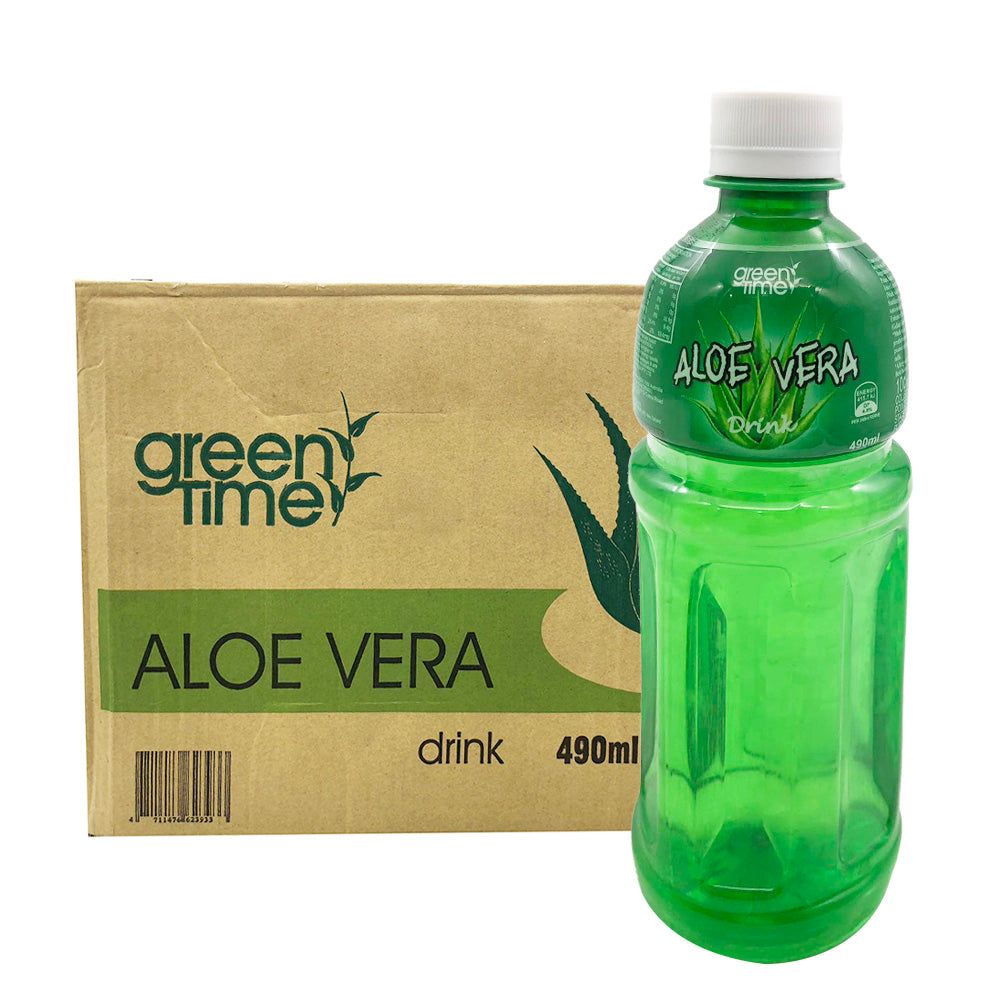 Green Time Aloe Vera Drink - 490ml x 24 Bottles – Umall - Australia's ...