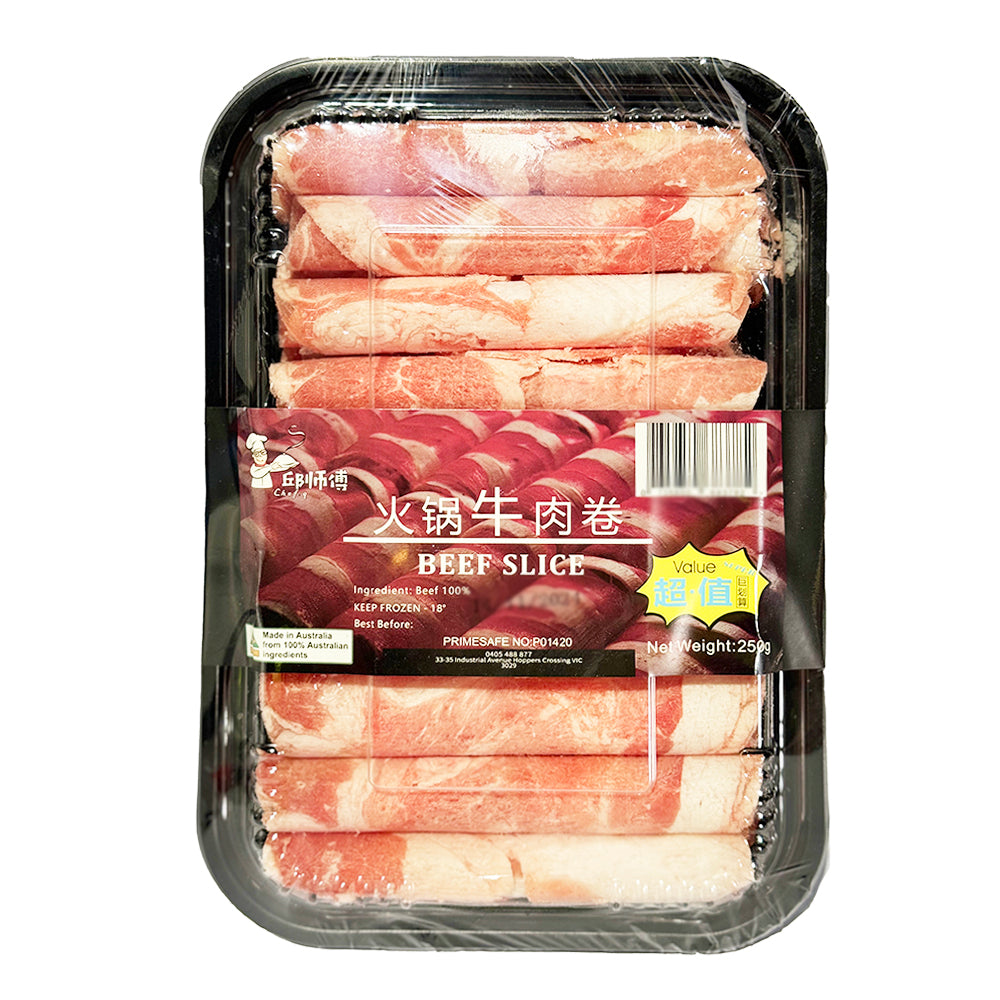 Chef Qiu Frozen Hot Pot Beef Rolls - 250g – Umall - Australia's Largest ...
