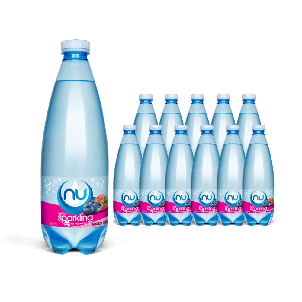 Nu Pure Lightly Sparkling Spring Water – Mixed Berry 500ml x 12 – Umall ...