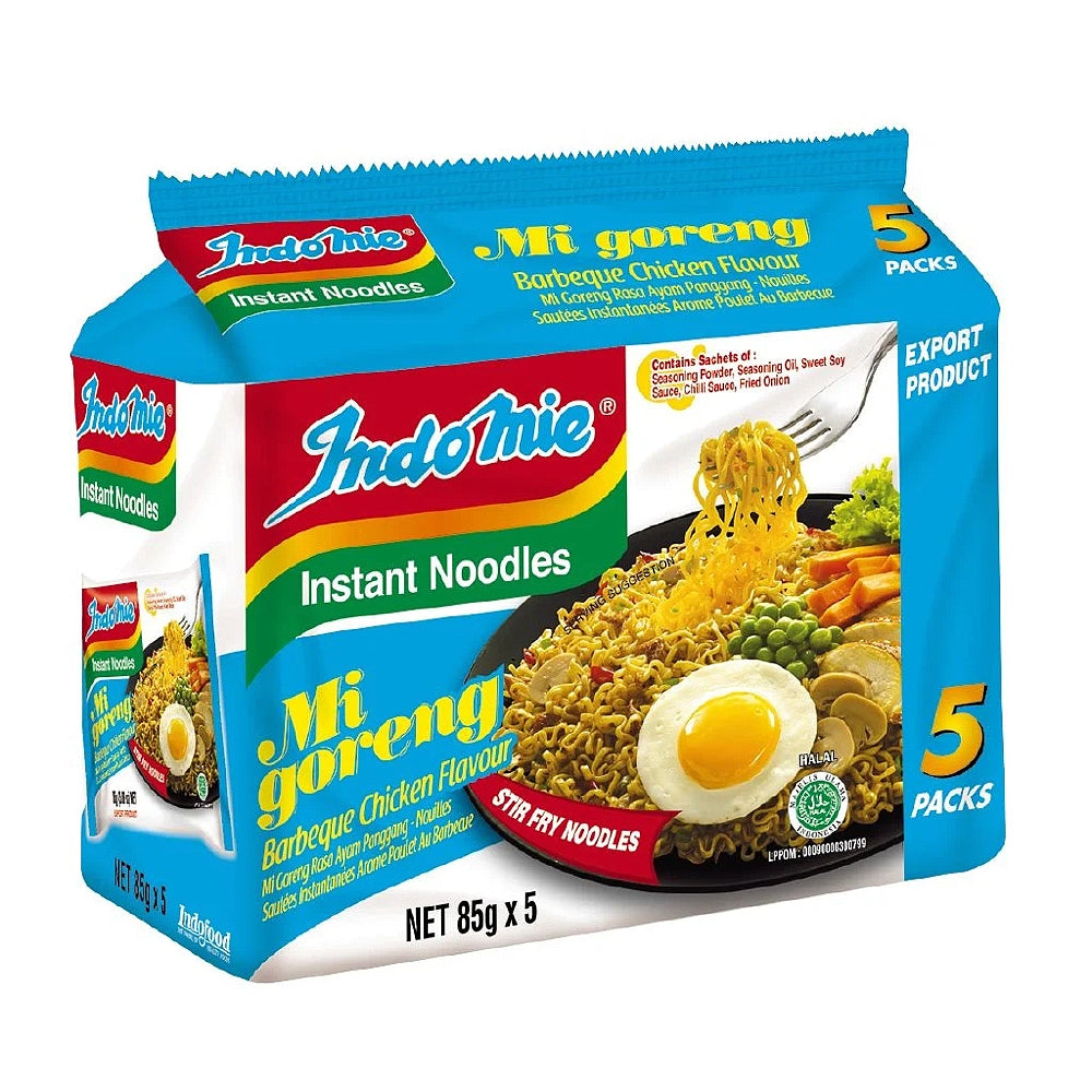 Indomie Mi Goreng Barbeque Chicken Flavour Instant Noodles - 85g x 5 P ...