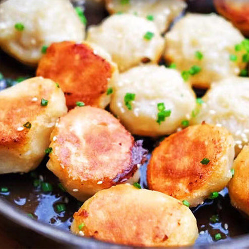 Annah's Bun Frozen Beef and Onion Pan-Fried Buns (Raw) - 8 Pieces ...