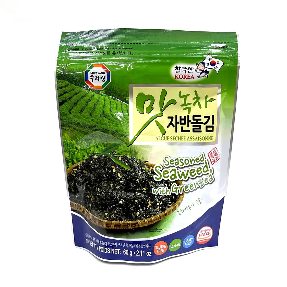 Surasang Seasoned Seaweed with Green Tea - 60g – Umall - Australia's ...