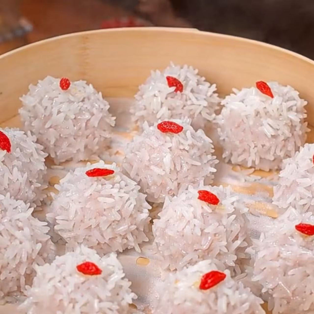 Frozen Pearl Meatballs 200g – Chinese Sticky Rice Meatballs (Ready to ...
