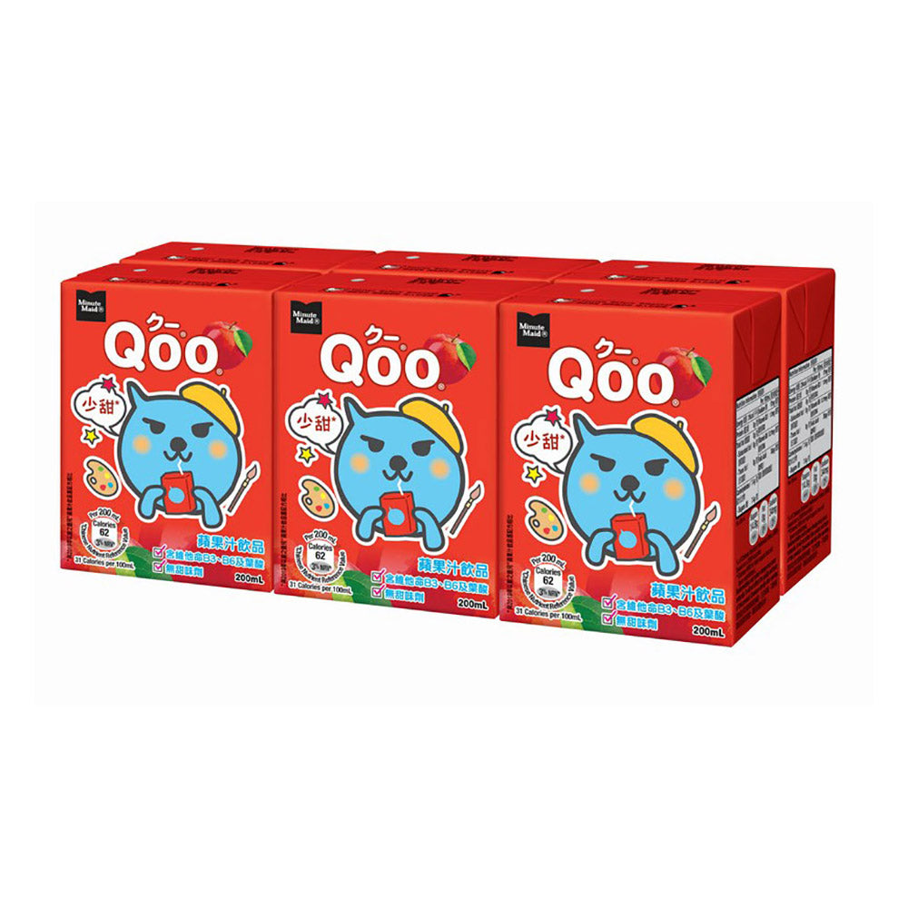 Qoo Apple Juice Drink 200ml x 6 Pack – Umall - Australia's Largest Online Asian Supermarket