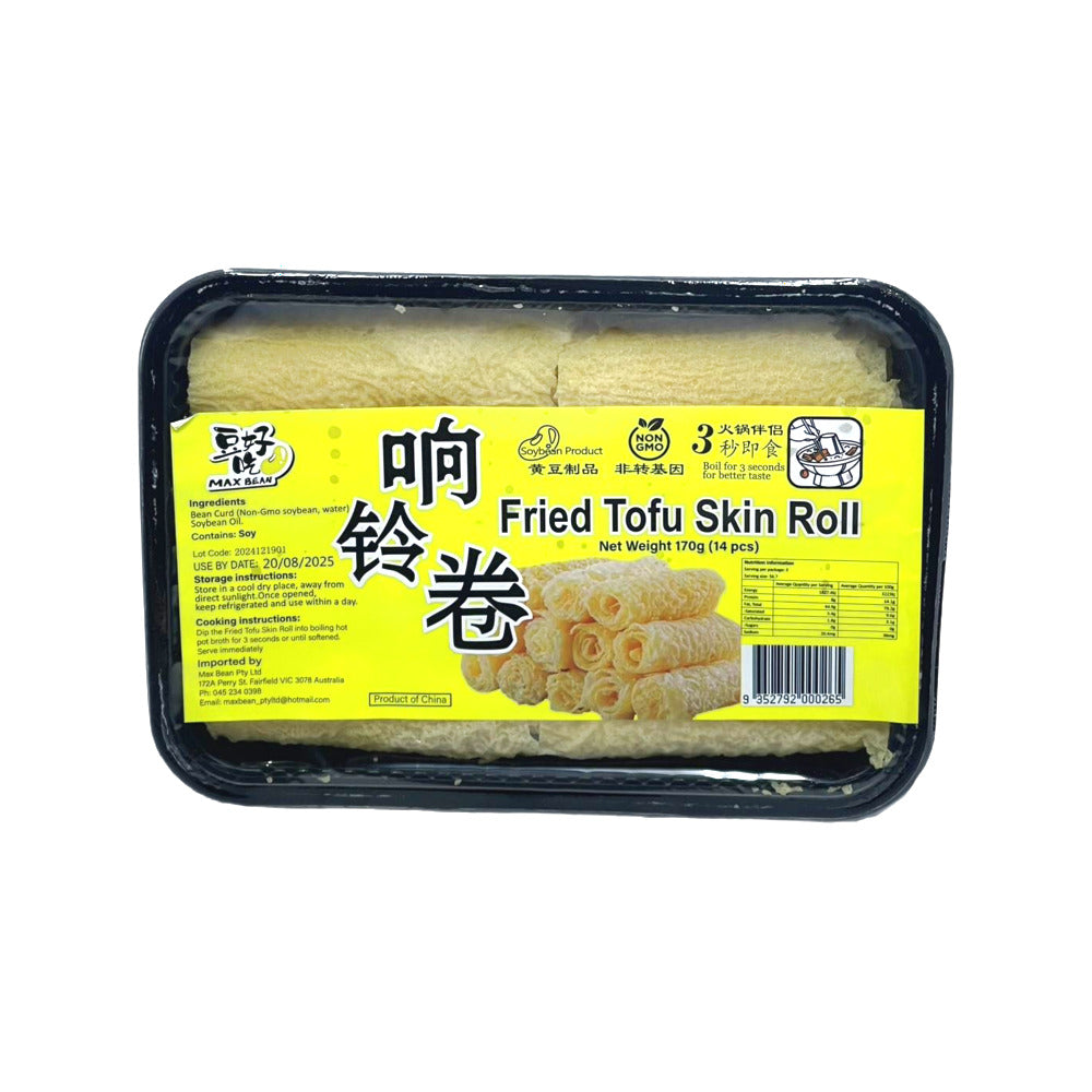 Max Bean Fried Tofu Skin Rolls 170g - Bean Curd Skin Rolls – Umall ...