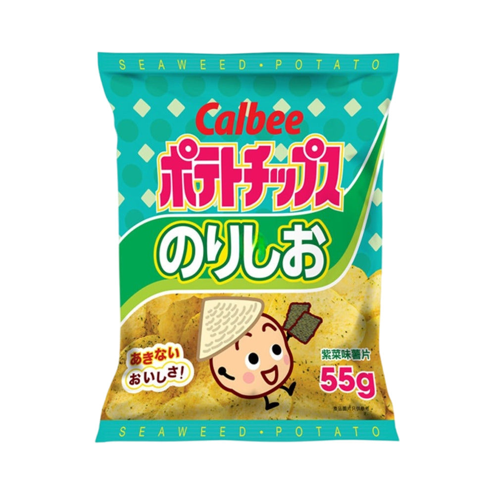 Calbee Seaweed & Salt Potato Chips 55g – Nori Shio Flavor – Umall ...