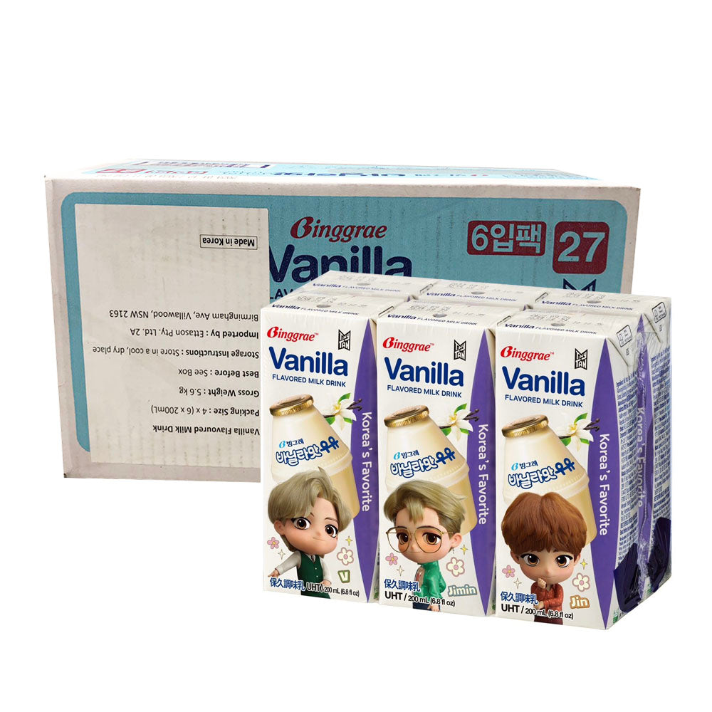 Binggrae Vanilla Flavored Milk Drink - 200ml x 6 x 4/Box – Umall ...